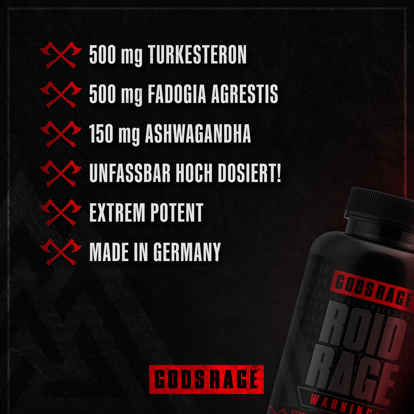 Roid Rage · 90 Kapseln — Gigas Nutrition